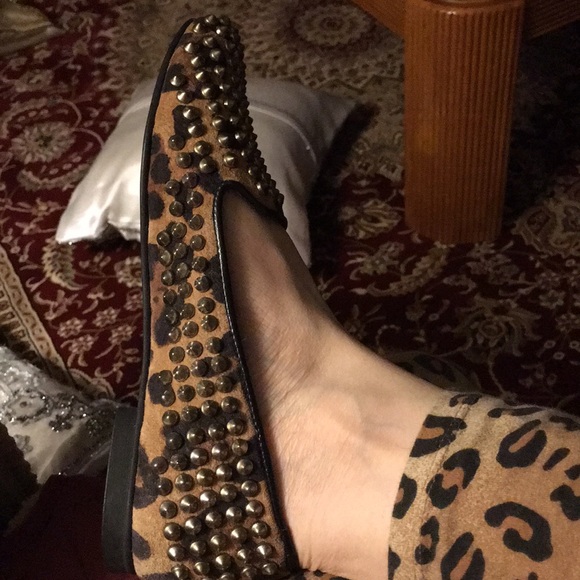 Steve Madden | Shoes | Leopard Spike Flats | Poshmark